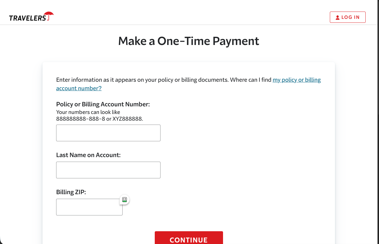 How to Make a One-Time Payment on the Travelers Website - Holley Insurance